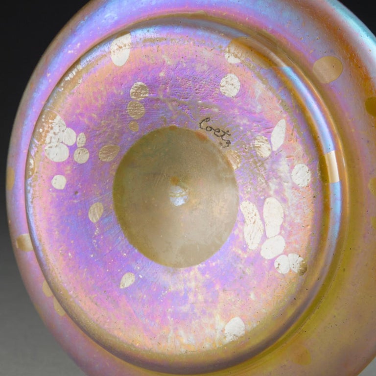 Tall Loetz Candia Astraea Signed Vase For Sale at 1stDibs