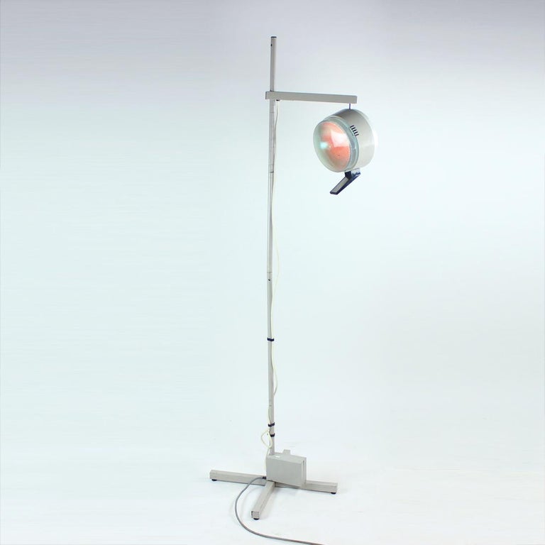 Tall Metal Doctor's Lamp, Czechoslovakia 1950s For Sale at 1stDibs
