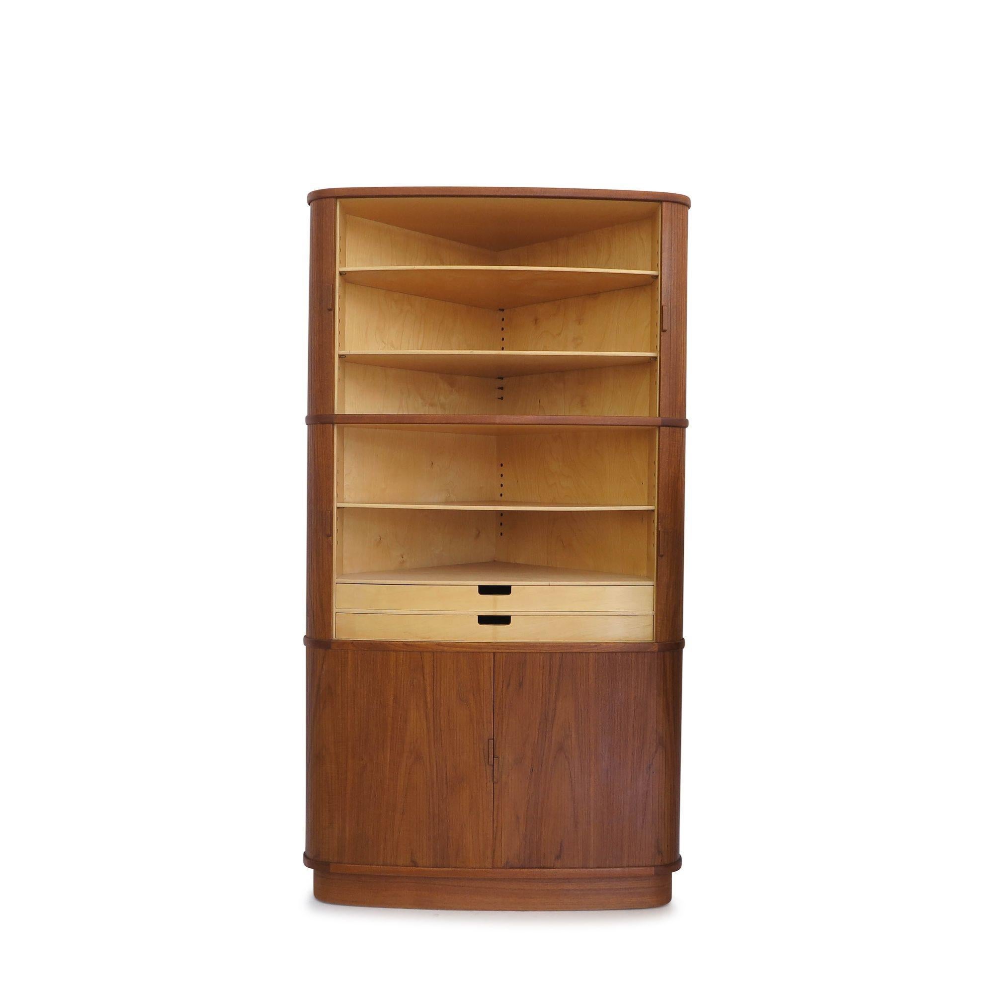 Tall Mid-century Corner Cabinet of Teak, Danish For Sale at 1stDibs