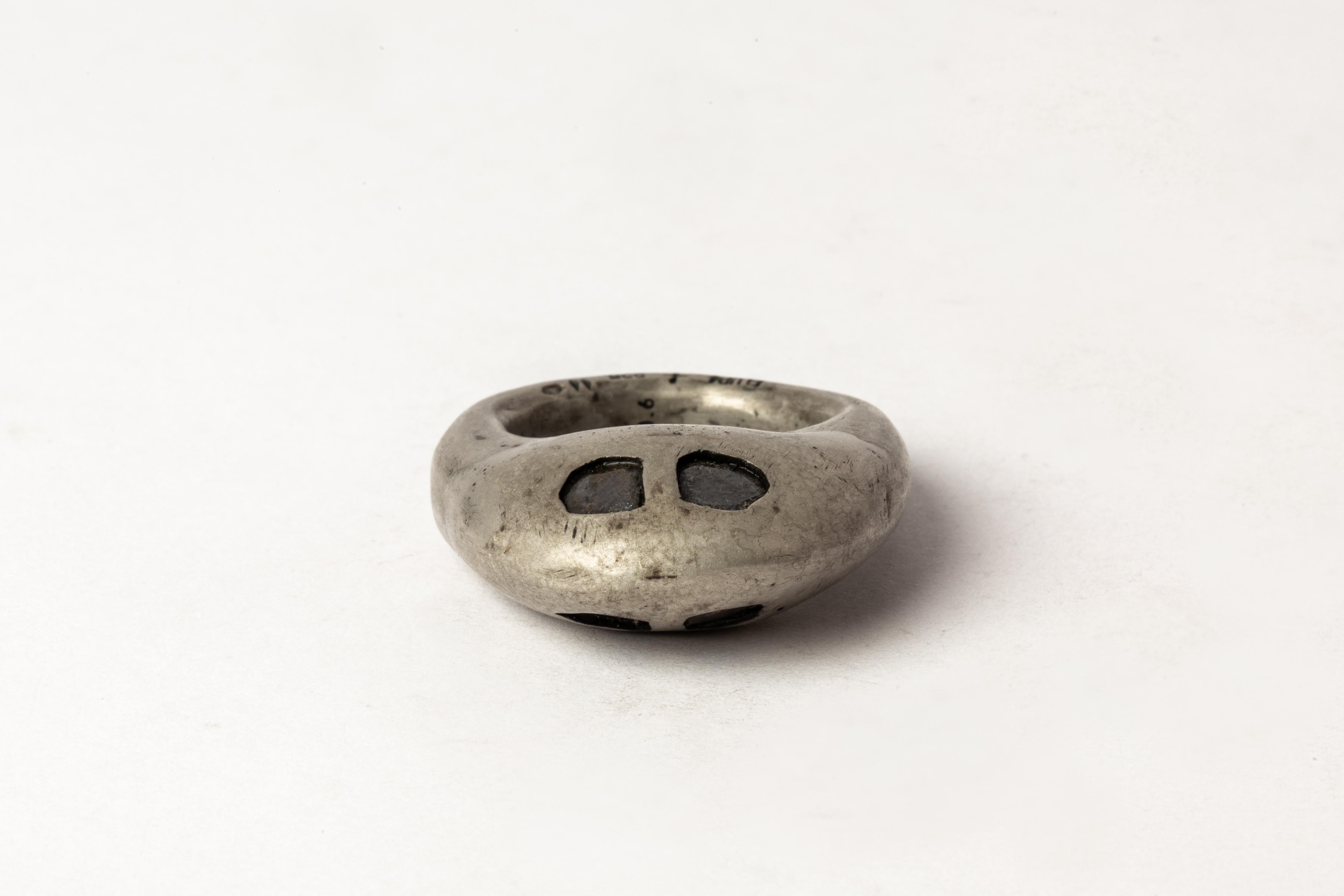 Customizable Tall Mountain Ring (0.6 CT, 4 Diamond Slabs, DA+DIA) For ...