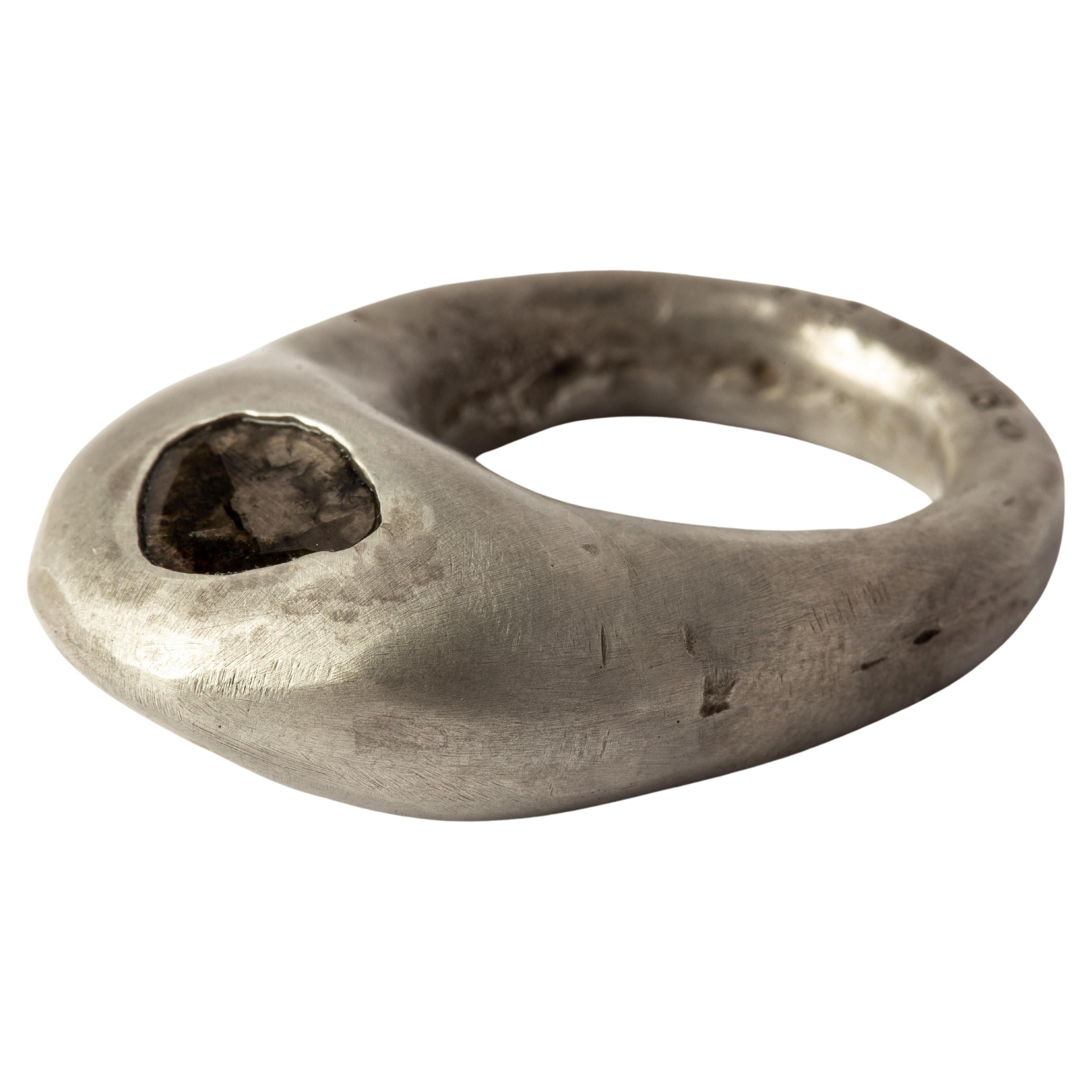 Customizable Tall Mountain Ring (2 Diamond Slabs, DA+DIA) For Sale at ...