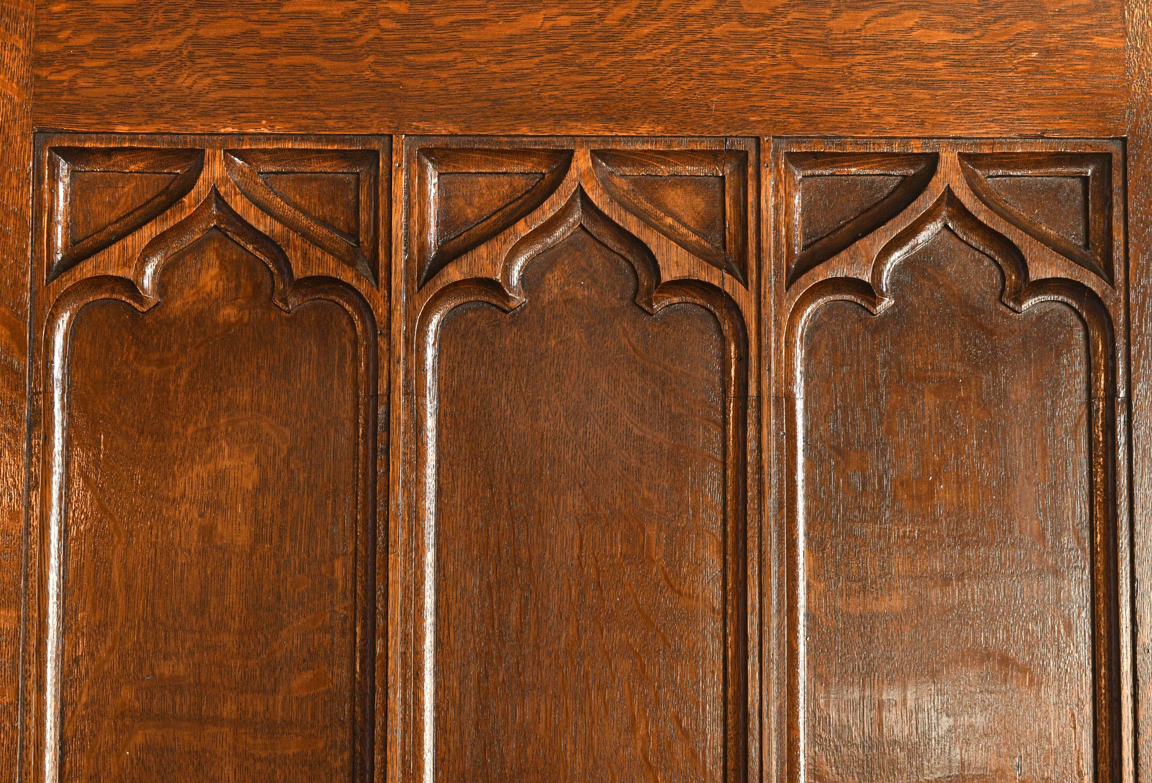 Tall Oak Gothic Double Swinging Doors at 1stDibs | gothic double doors ...