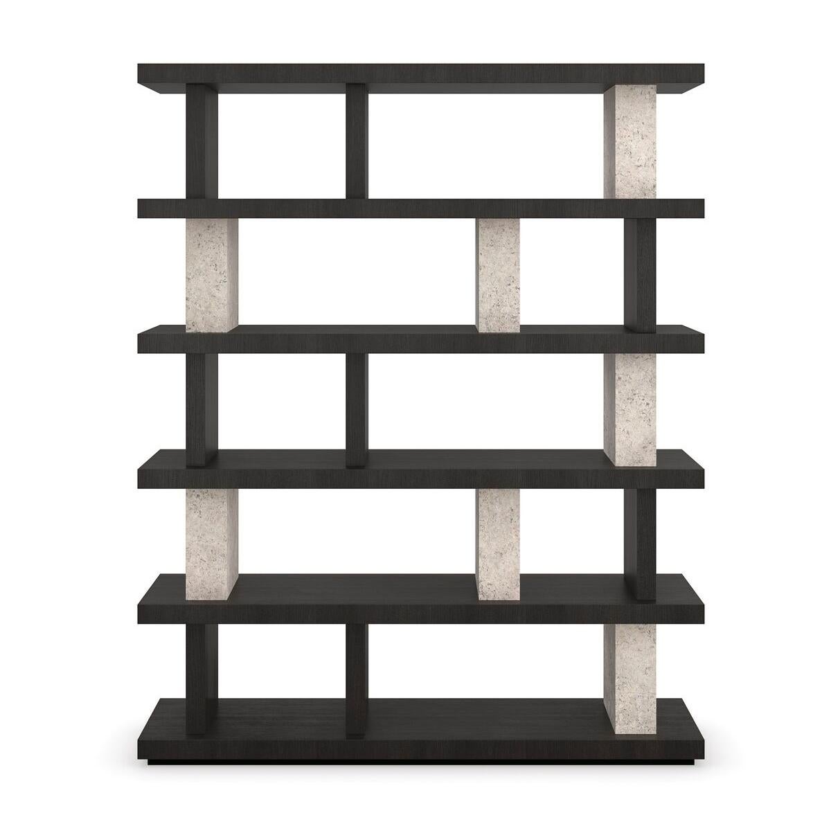 Tall Organic Modern Open Bookcase For Sale at 1stDibs