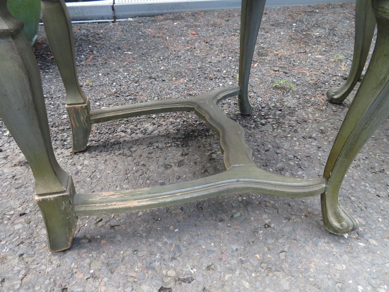 Tall Pair Minton Spidell Style Italian Regency Rococo Wing Back Dining ...