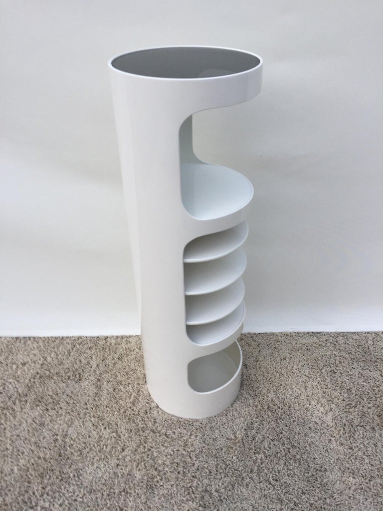 Tall Pedestal Holland Co. Pedestal or Storage Table Display at 1stDibs