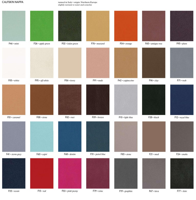 Tall Round Leather Side Table Scala by Stephane Parmentier for ...