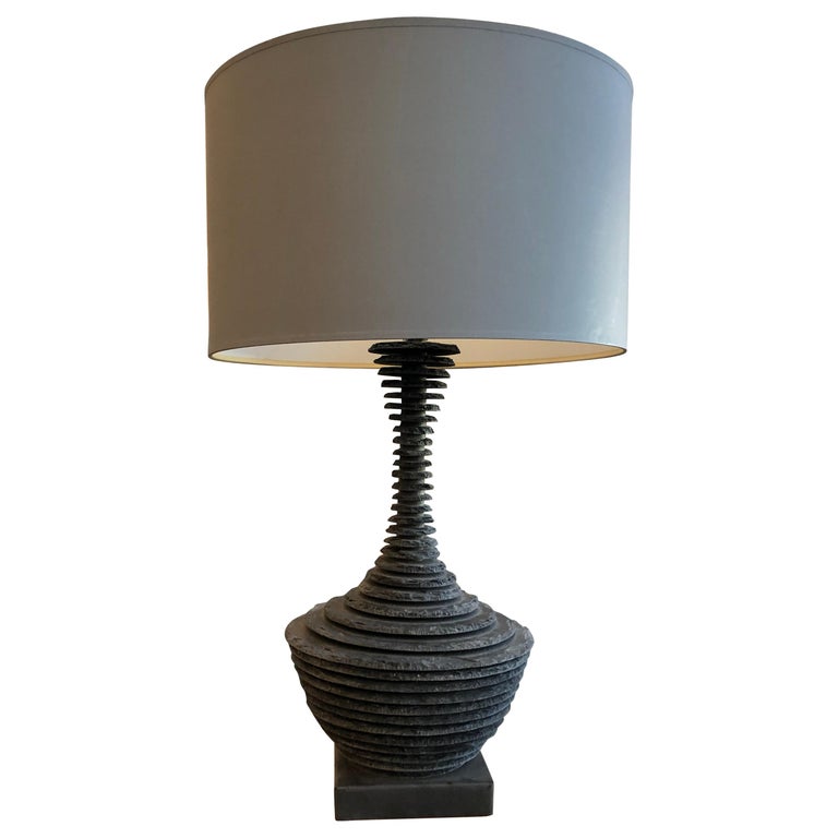 "Strata" Slate Amphora Table Lamp For Sale at 1stDibs