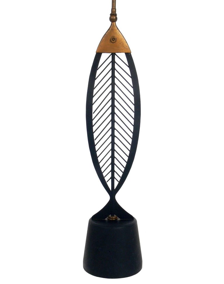 Tall Sculptural Fish Lamp at 1stDibs