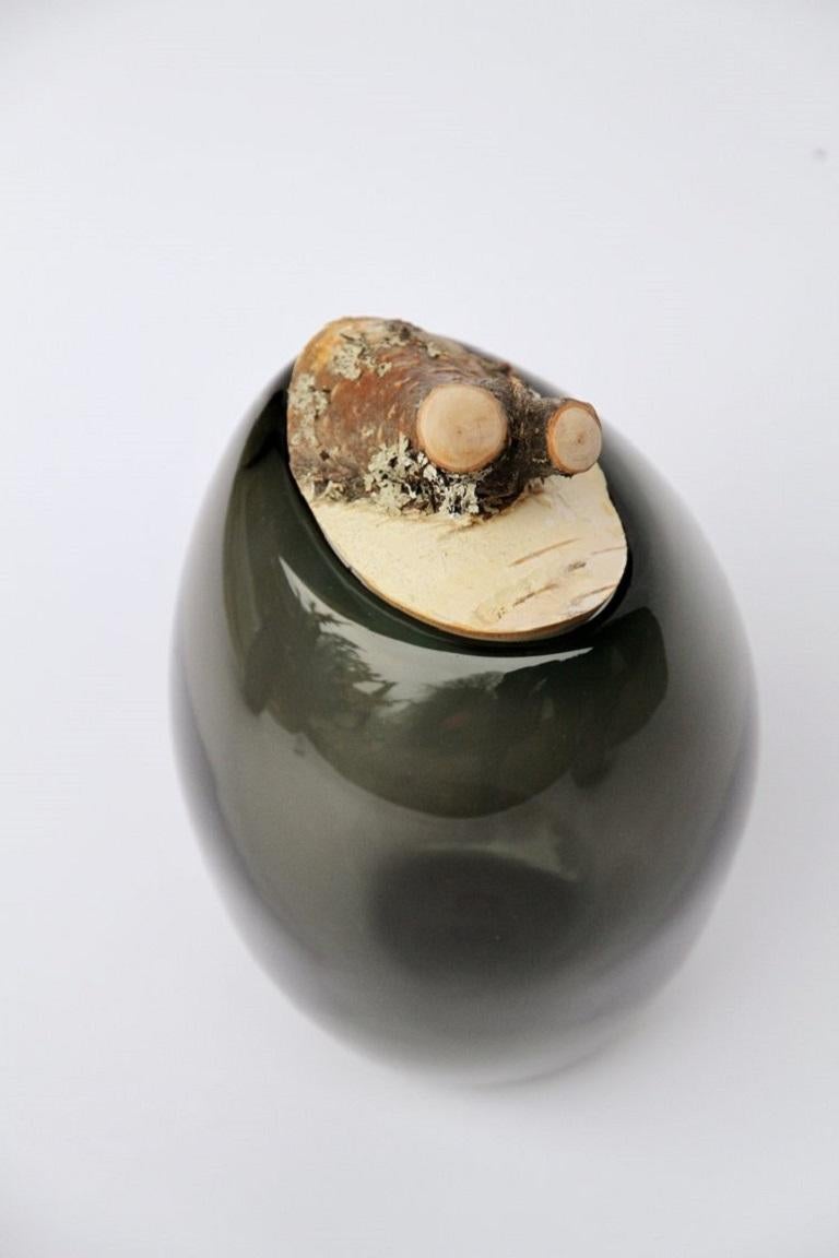 Tall Smoke Double Branch Bowl, Pia Wüstenberg For Sale at 1stDibs