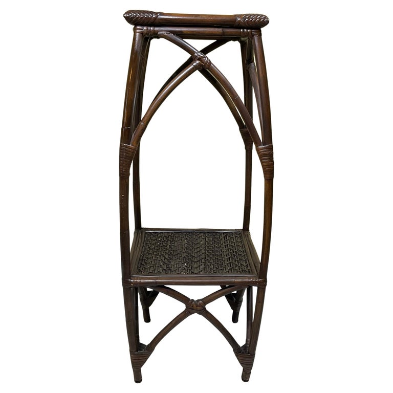 Tall Square Bamboo Stand For Sale at 1stDibs