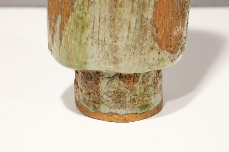 Tall Studio Pottery Vessel Illegibly Signed "Birdie", Dtd 2/79 For Sale ...