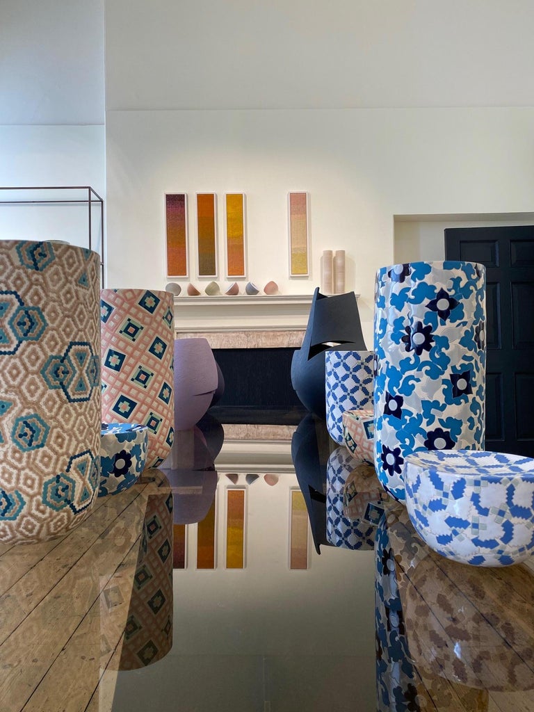 Tall Vase Form, inspired by Kirkcaldy Patterns III by Frances Priest ...