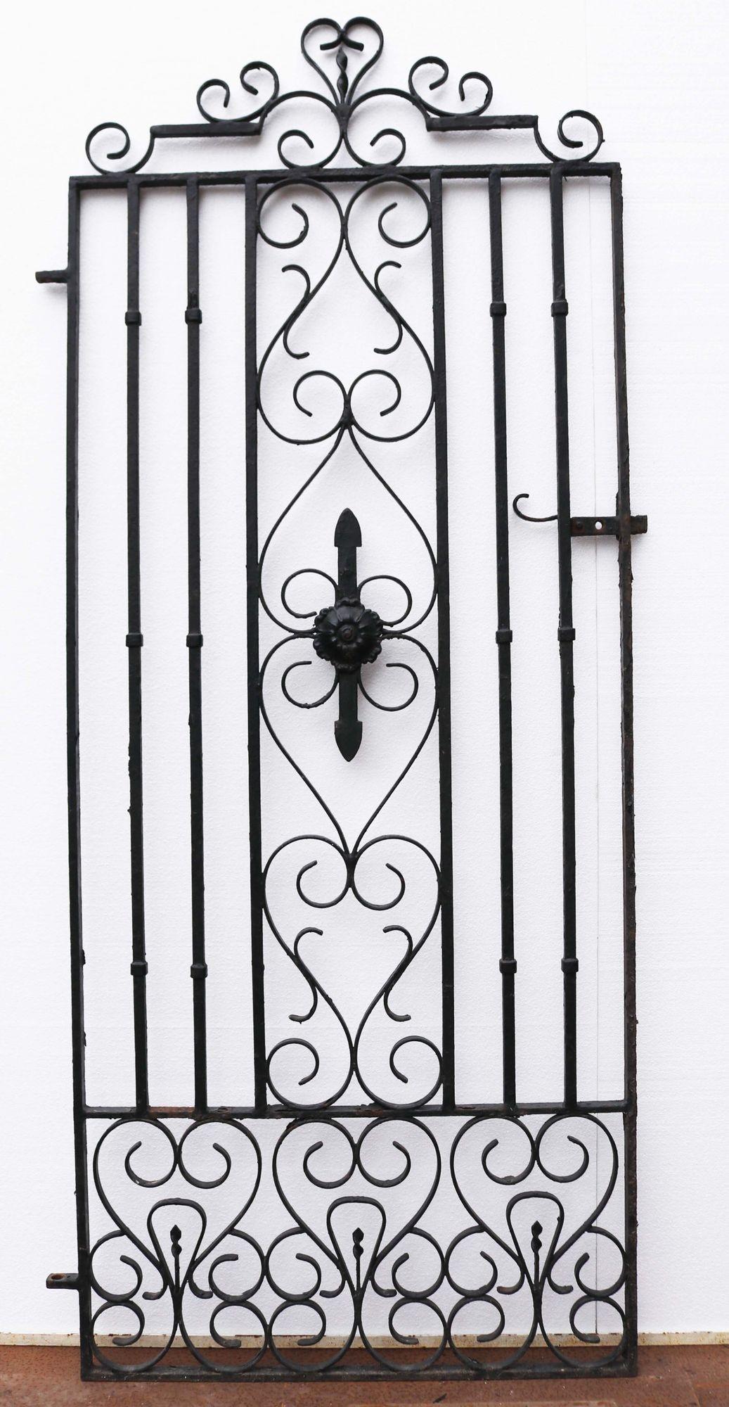 Tall Victorian Wrought Iron Gate at 1stDibs