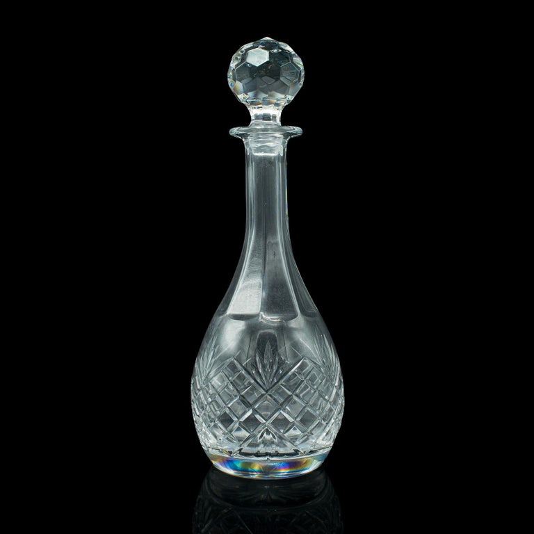 Tall Vintage Port Decanter, English, Cut Glass, Wine, Spirit Vessel ...