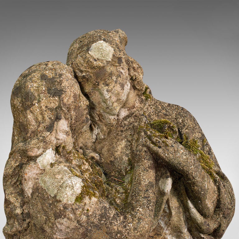 Tall Vintage Statue, English, Reconstituted Stone, Sculpture, Romantic ...