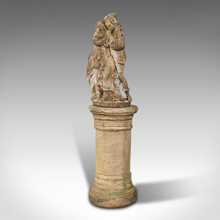Tall Vintage Statue, English, Reconstituted Stone, Sculpture, Romantic ...