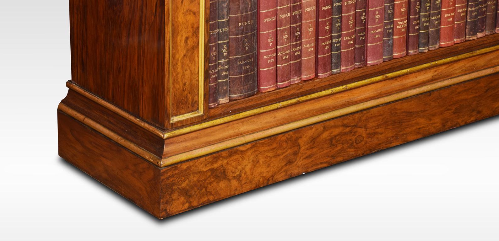 Tall Walnut Open Bookcase at 1stDibs