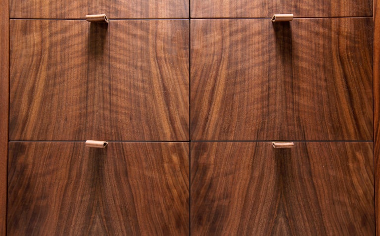 Tallboy Dresser with Figured Claro Walnut Front by Boyd and Allister ...