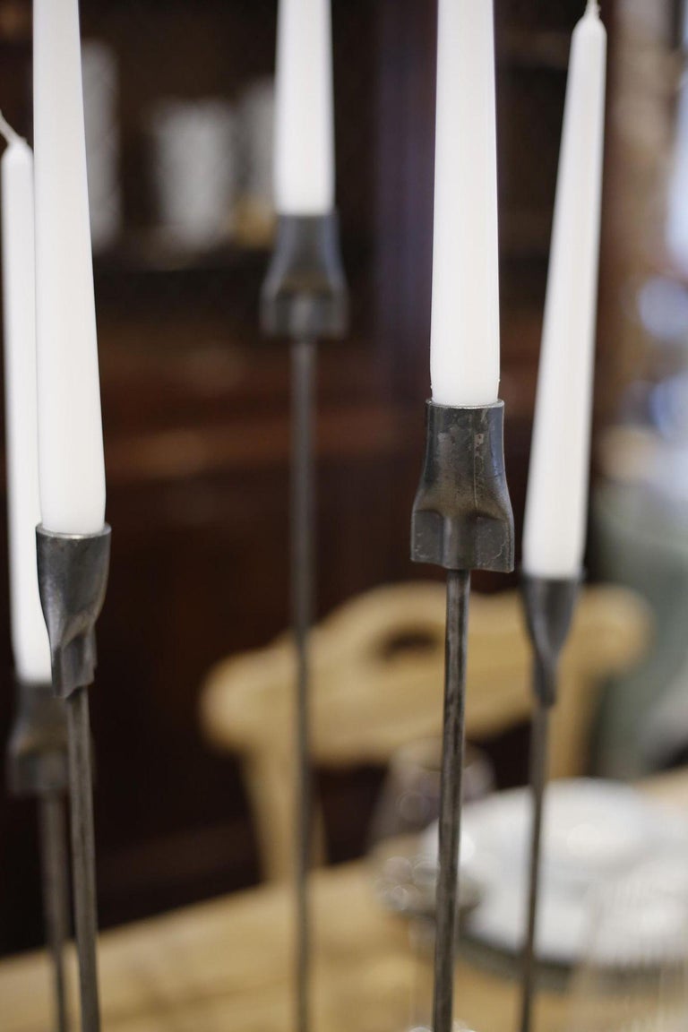 Tallboy Interiors, Blacksmith Made Candelabra For Sale at 1stDibs