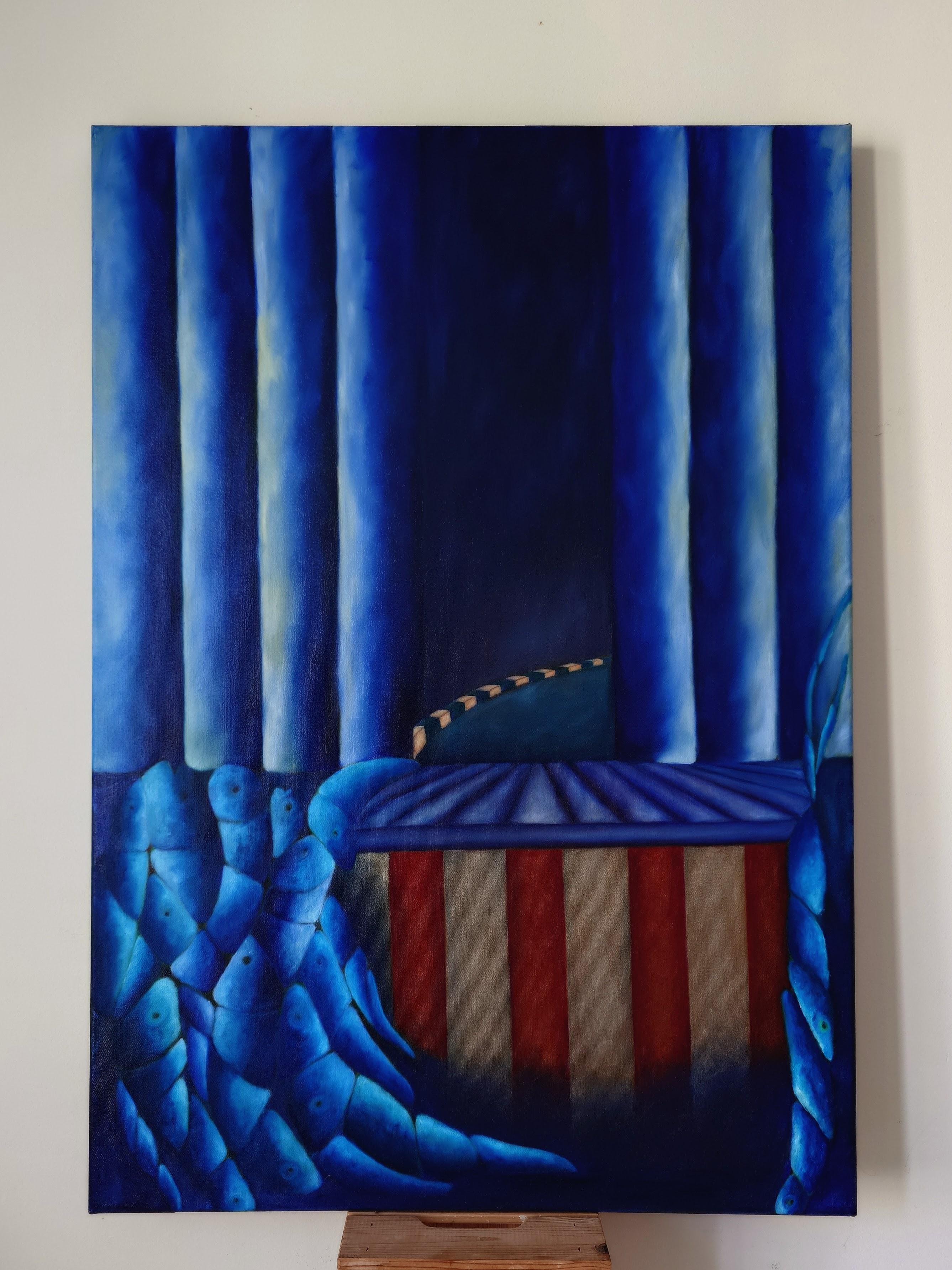 Tam Ess - "Closing Time" Oil on Canvas Figurative Painting For Sale at ...