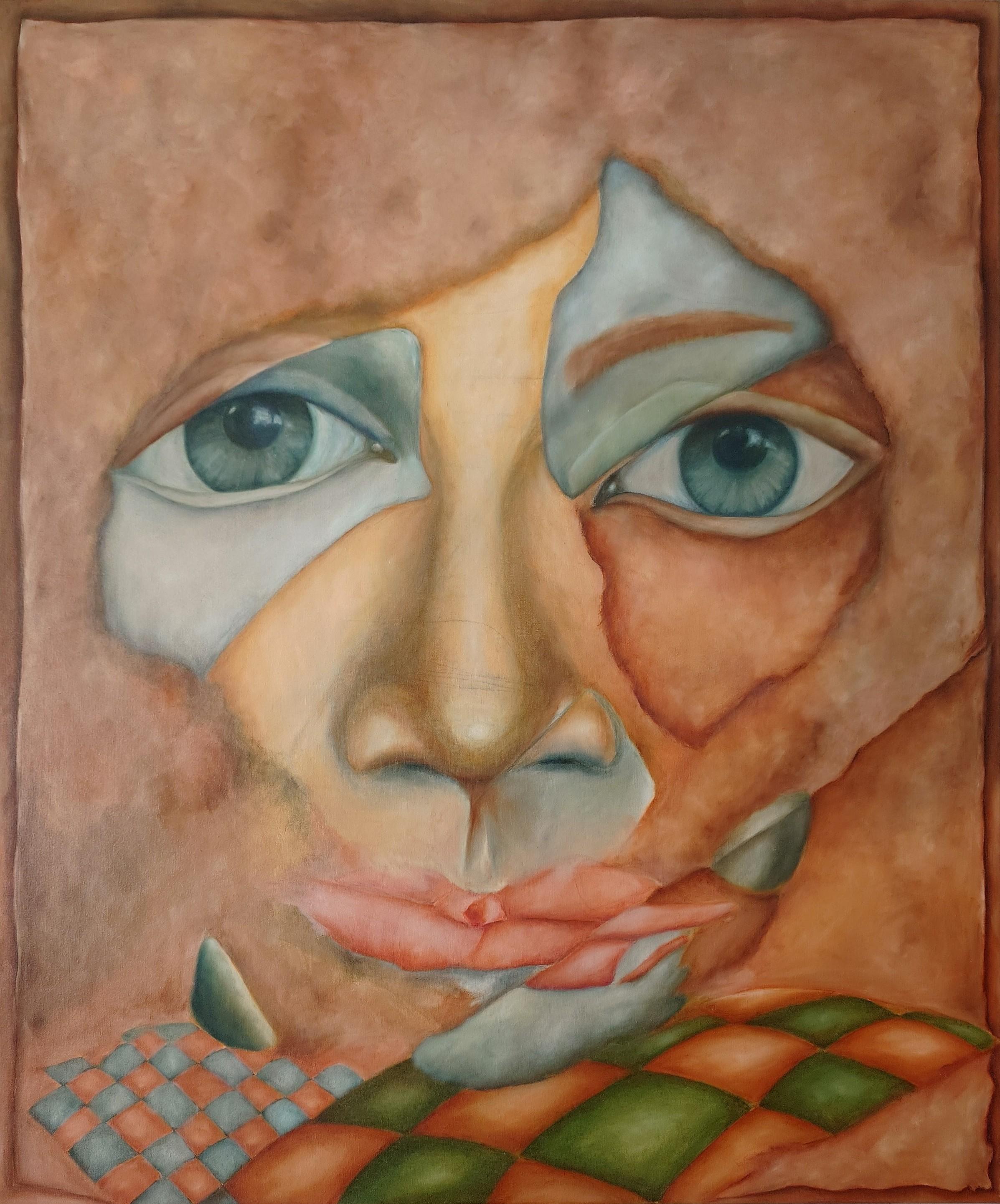 Tam Ess - "Shifting" Oil on Canvas Figurative Painting For Sale at 1stDibs