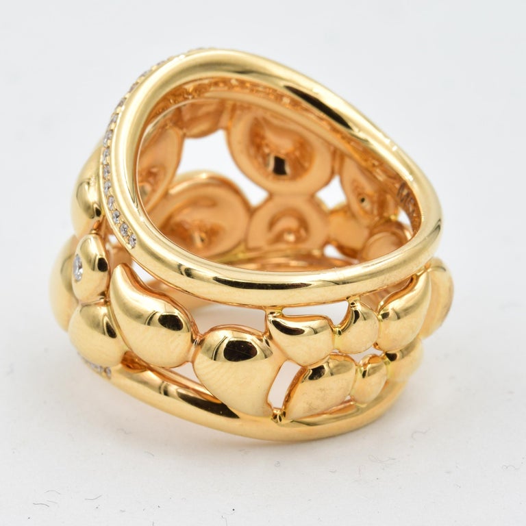 Tamara Comolli Signature Lace Ring in 18k Rose Gold with Diamonds, R ...