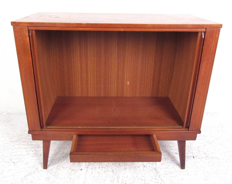 Tambour Door Storage Cabinet at 1stDibs