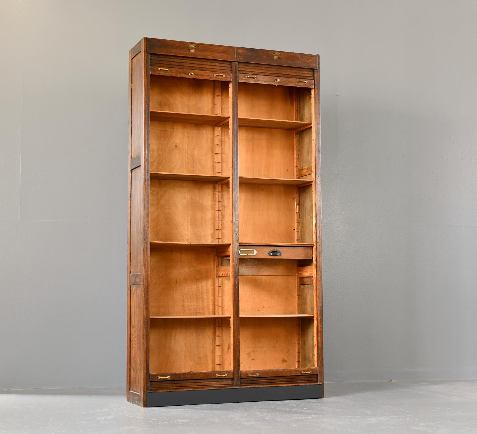 Tambour Front Cabinet By Mabou Circa 1920s For Sale at 1stDibs