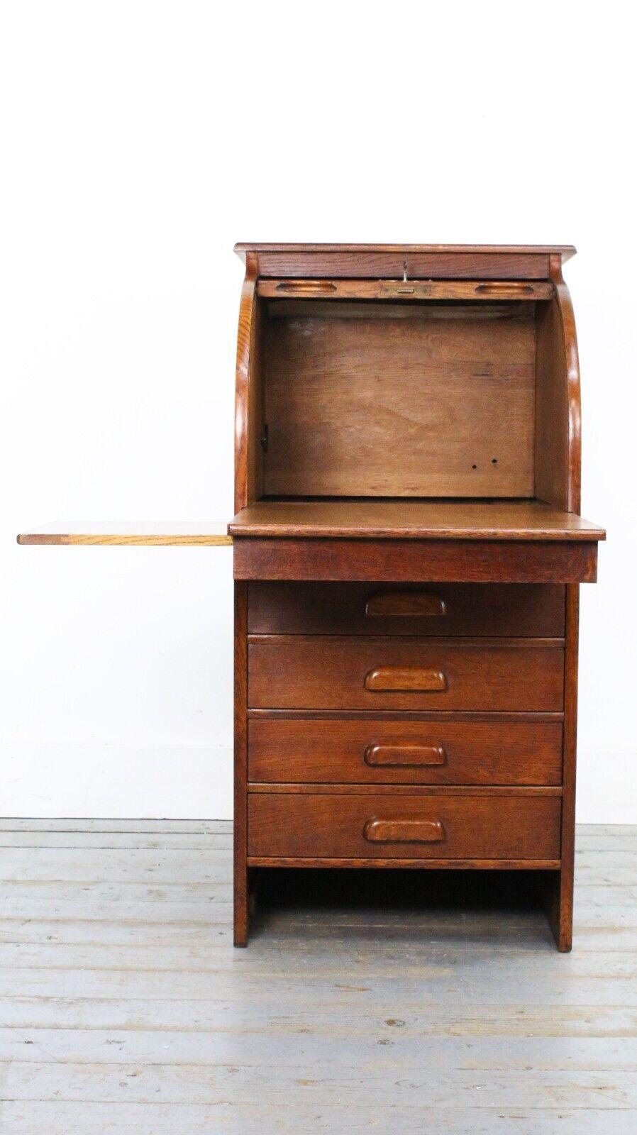 Tambour Roll Top Desk For Sale at 1stDibs