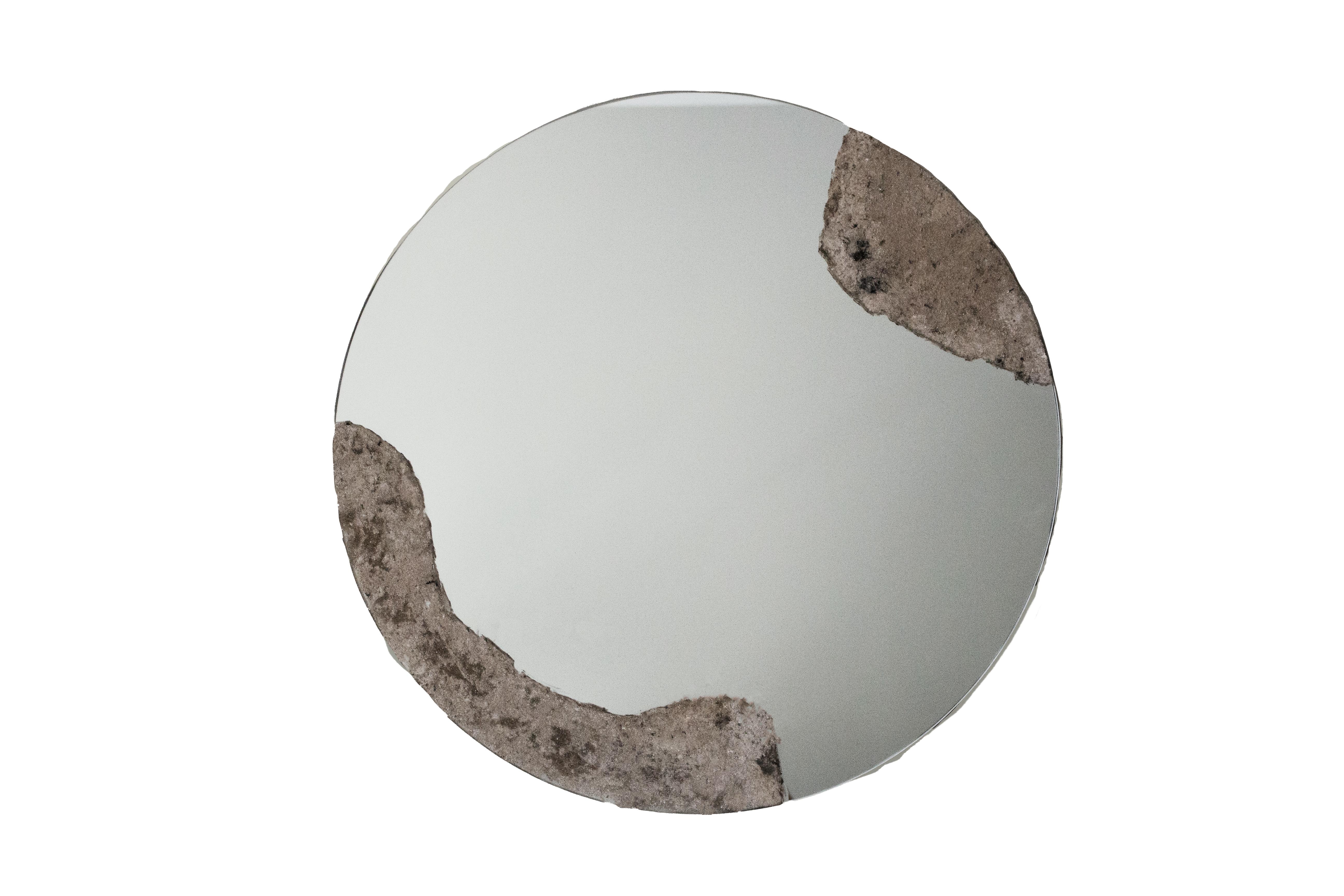 Tan Burnt Ash - Contemporary - Sculptural - Minimal - Pompeii Round ...