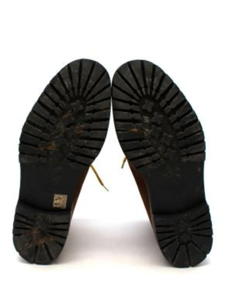 tan suede Calourio hiking boots For Sale at 1stDibs