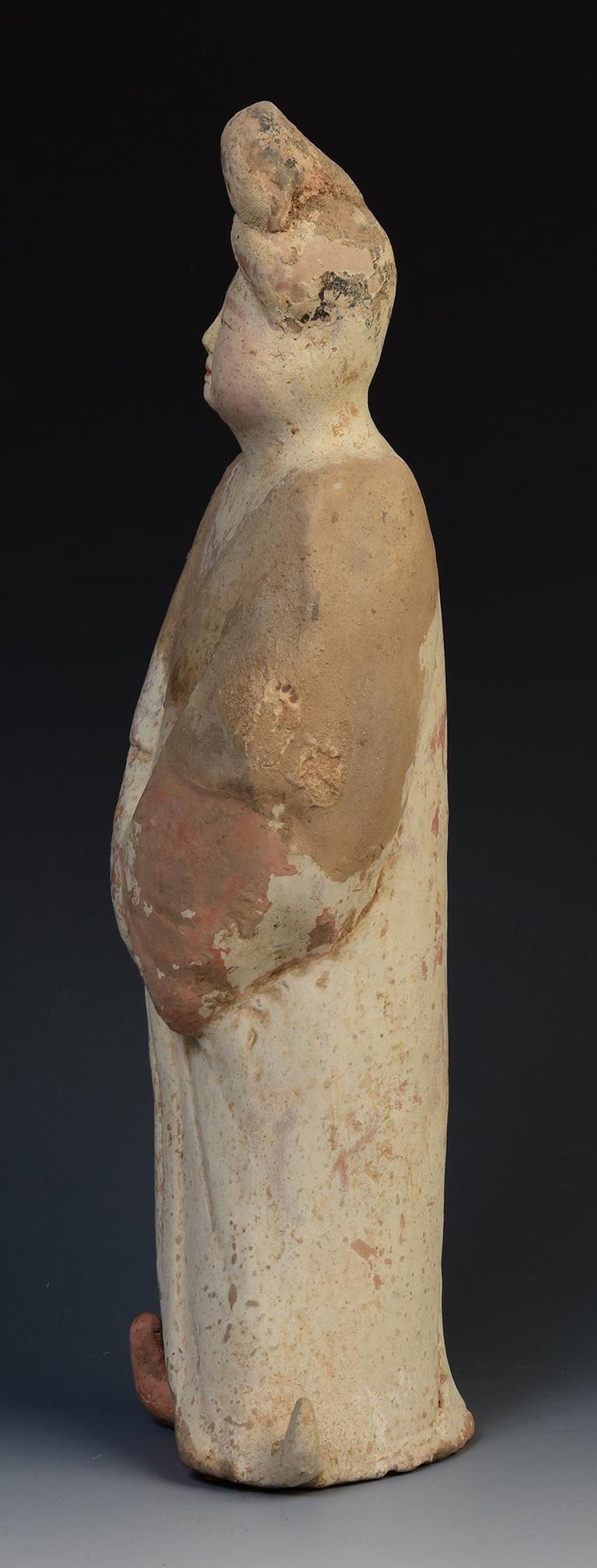 Tang Dynasty, Chinese Painted Pottery Fat Lady For Sale at 1stDibs ...