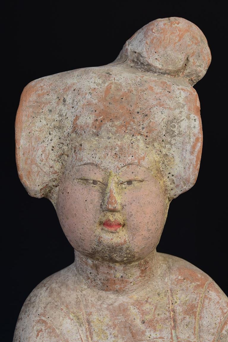 Tang Dynasty, Chinese Painted Pottery Fat Lady with Oxford Test For ...