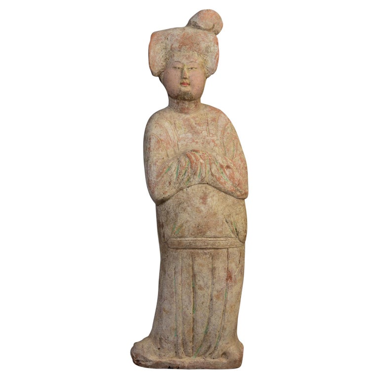 Tang Dynasty, Chinese Painted Pottery Fat Lady with Oxford Test For ...