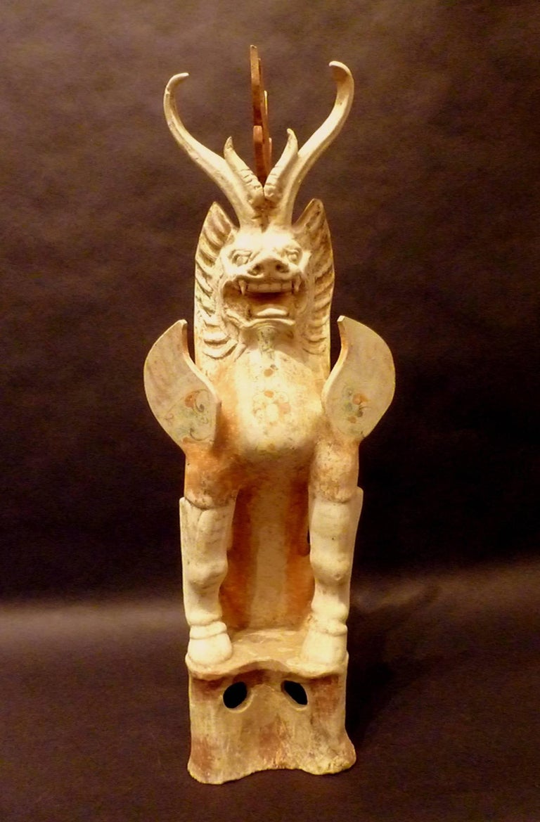 Tang Dynasty Pottery Pottery Statue of Earth Spirit, Oxford TL Tested ...