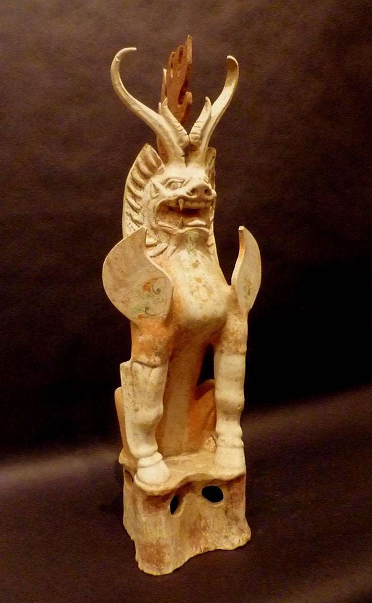 Tang Dynasty Pottery Pottery Statue of Earth Spirit, Oxford TL Tested ...
