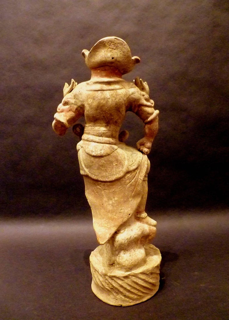 Tang Dynasty Pottery Statue of Lokapala Guardian, Oxford TL Tested For ...