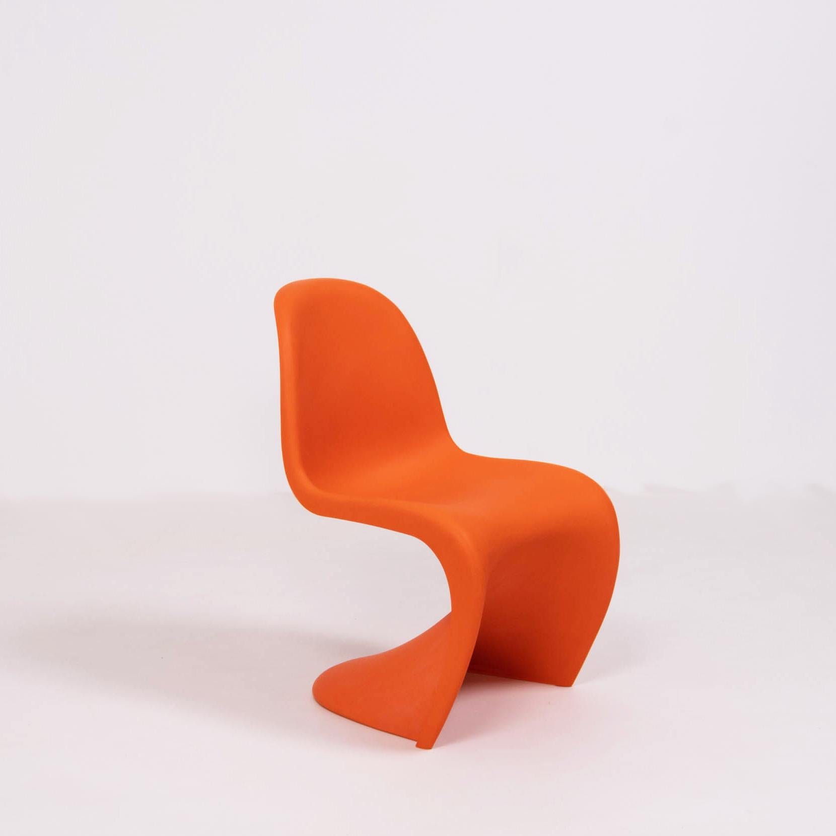 Mid Century Modern Orange Panton Chair by Verner Panton for Vitra at ...