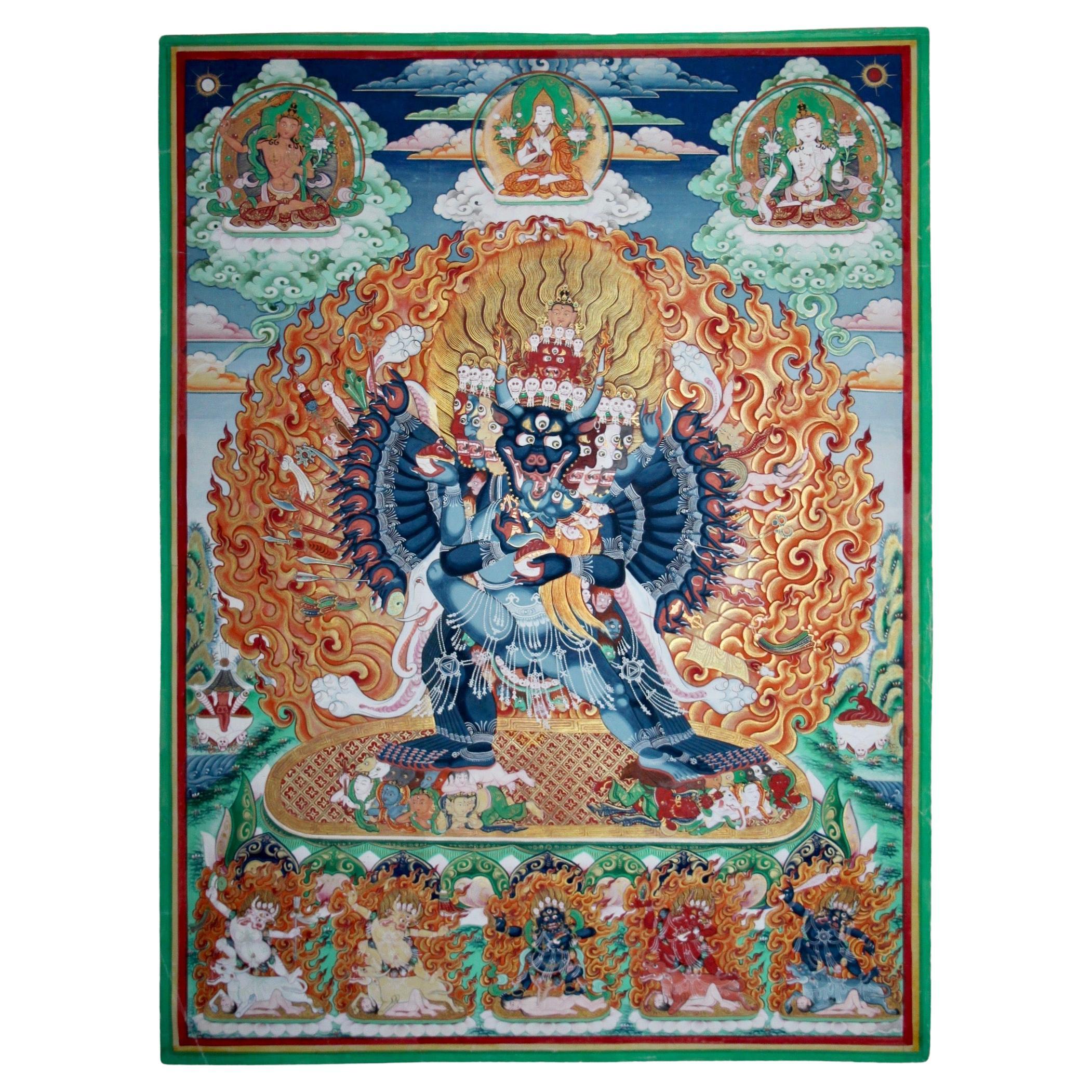 Tangka Painting Tibet, 20th Century For Sale at 1stDibs