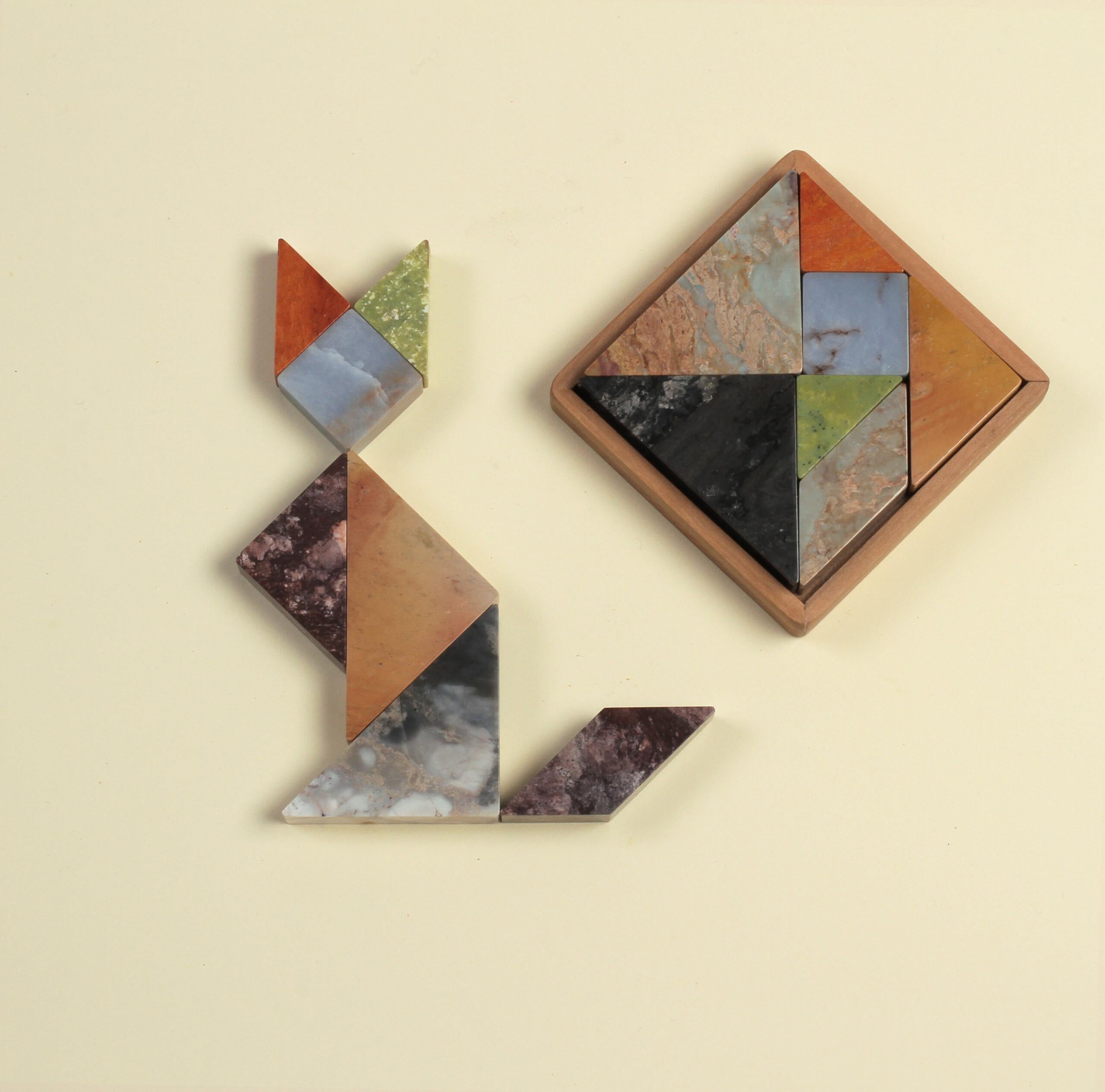 Tangram Gemstone Puzzle For Sale at 1stDibs