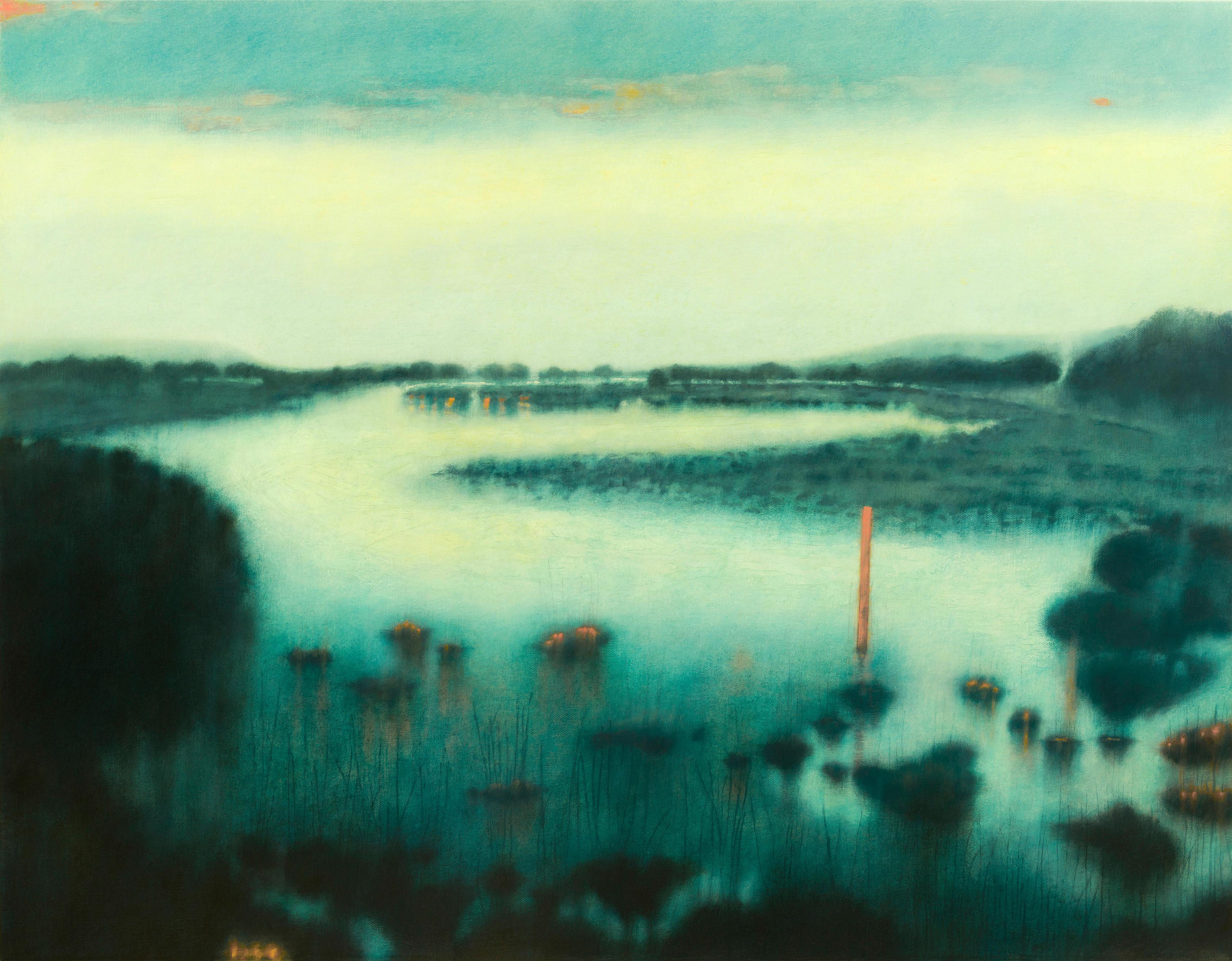 Tania Rutland - Temporary Moats- water landscape abstract expressionist ...