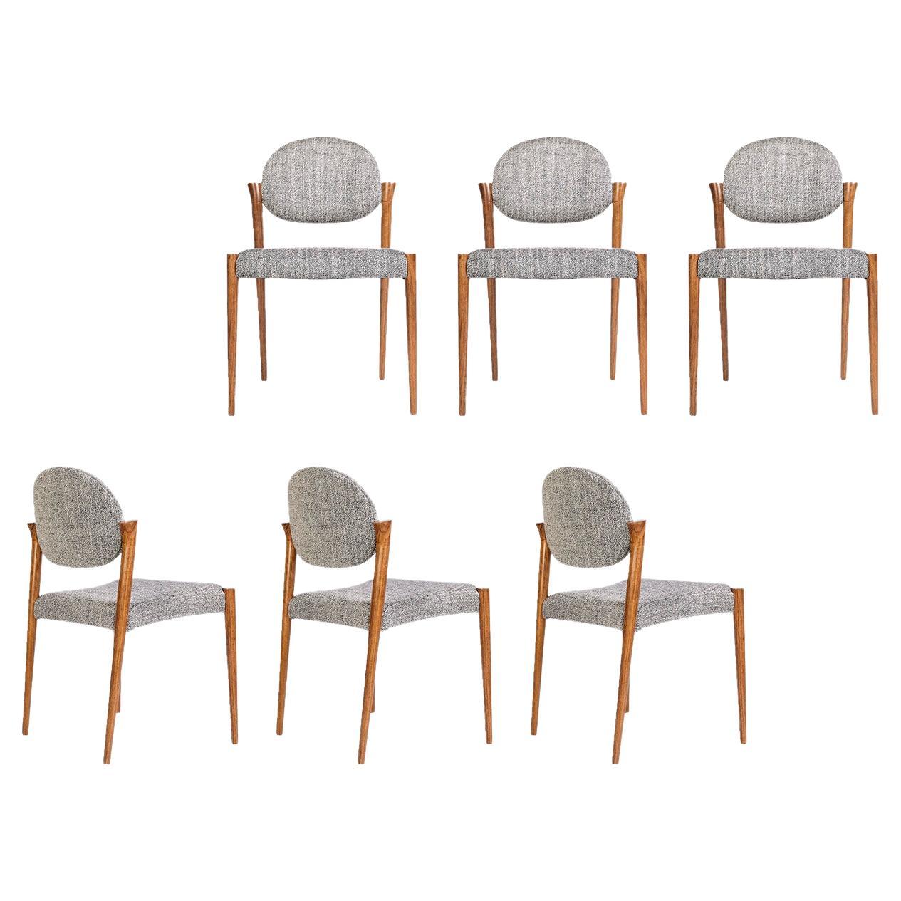 Tanoco Small Chair Set of 6 Chairs, Mutenye Wood, Handcrafted by Duistt ...