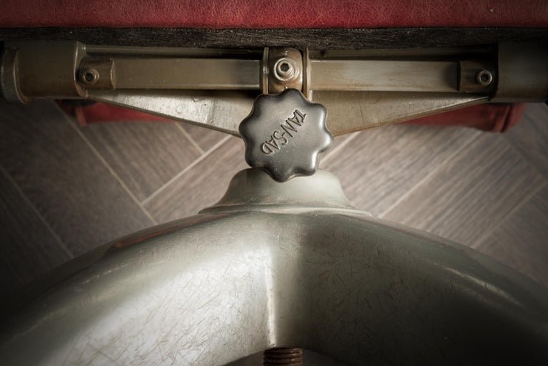 Tansad De Luxe v.26 Red Leather Office Chair For Sale at 1stDibs