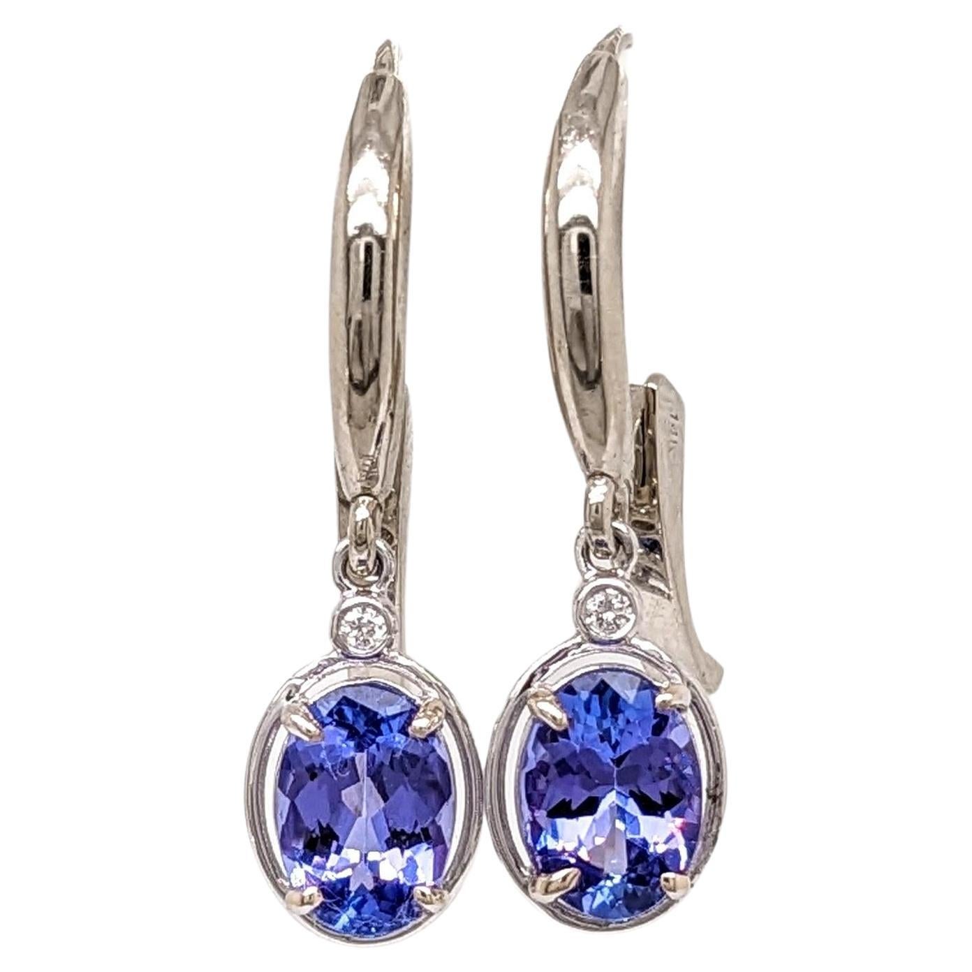 Vintage Jose Hess Diamond 14 Karat Yellow Gold Drop Lever-Back Earrings ...