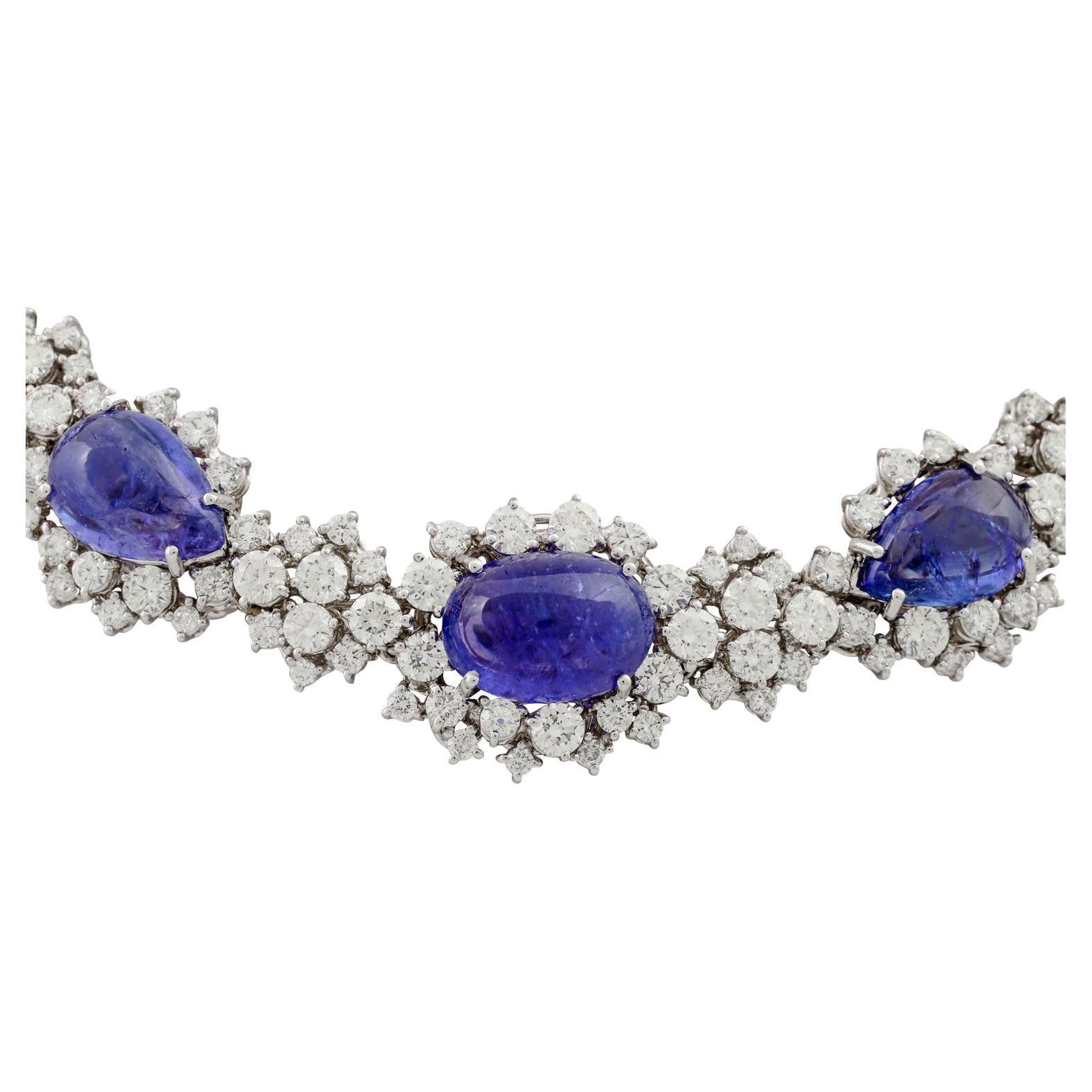 Tanzanite Gold Necklace at 1stDibs