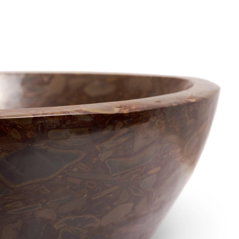 Tapered Puddingstone Basin For Sale at 1stDibs