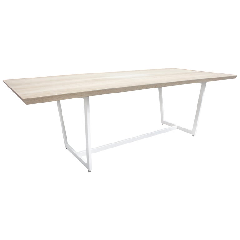 Tapered Table in Solid Oak by Mark Jupiter For Sale at 1stDibs