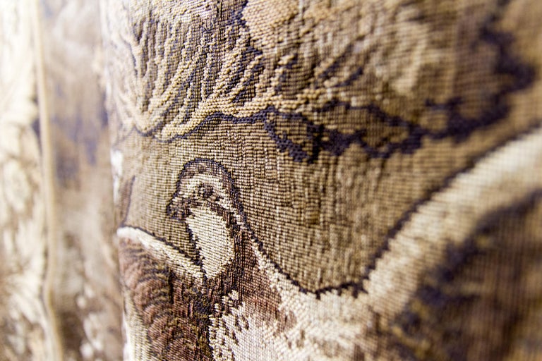 Tapestry Featuring a Hunting Dog Scene at 1stDibs
