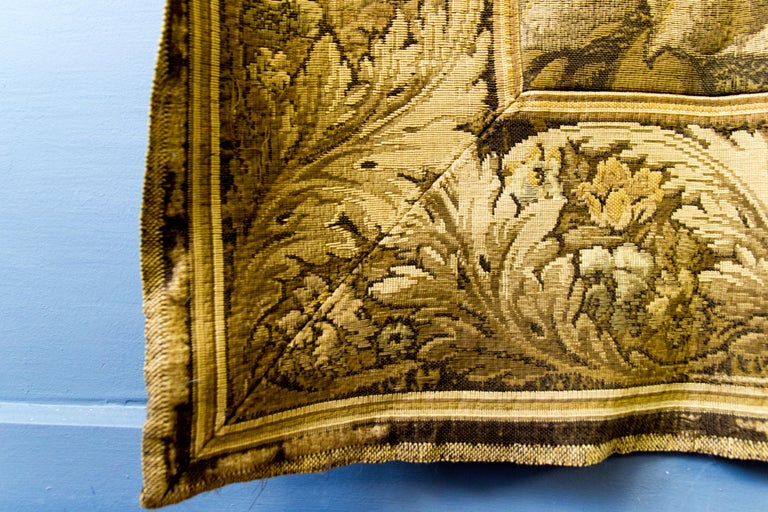 Tapestry Featuring a Hunting Dog Scene at 1stDibs