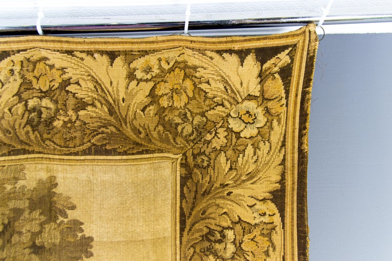 Tapestry Featuring a Hunting Dog Scene at 1stDibs